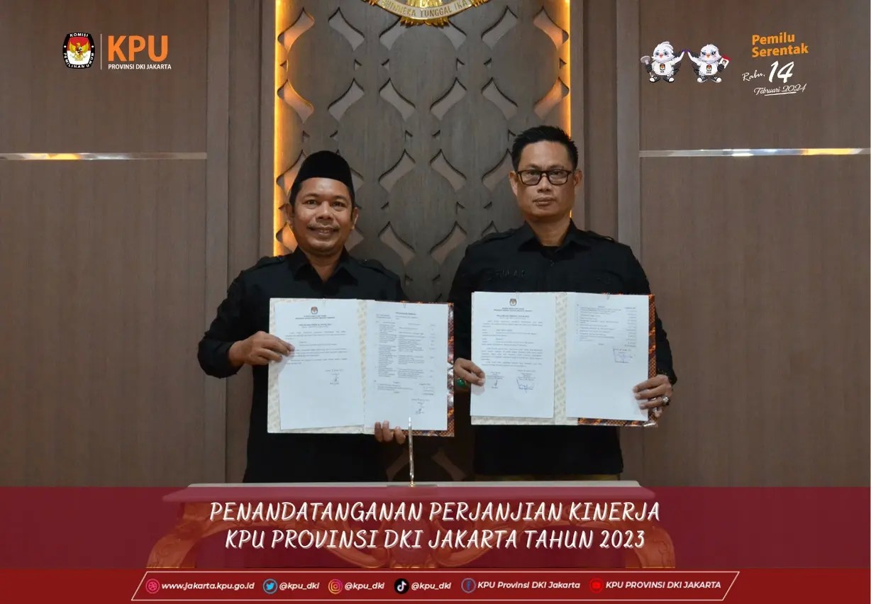 KPU JAKARTA - Penandatanganan Perjanjian Kinerja KPU DKI Jakarta Tahun ...
