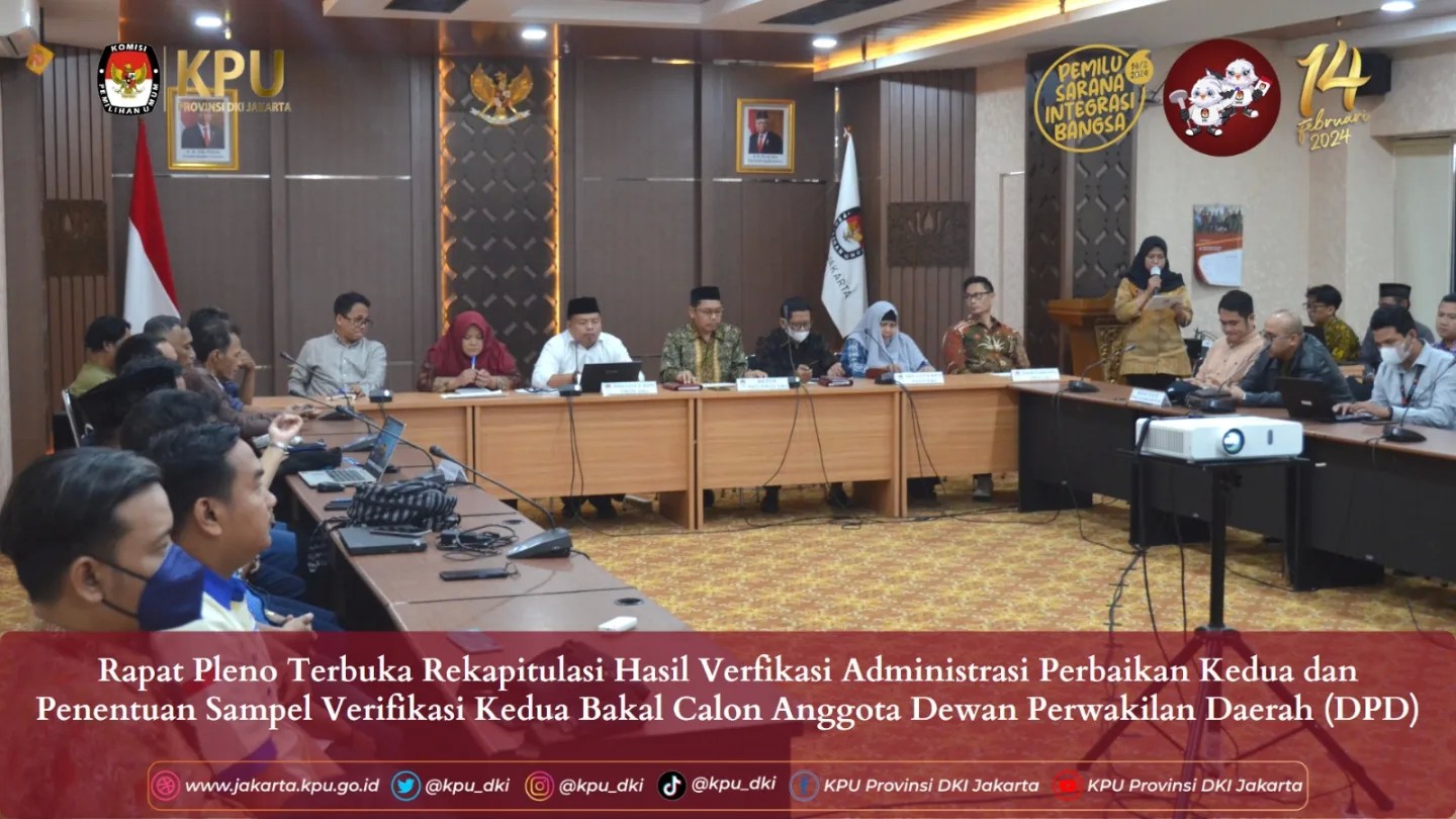 KPU JAKARTA - KPU DKI Jakarta Gelar Rapat Pleno Terbuka Rekapitulasi ...