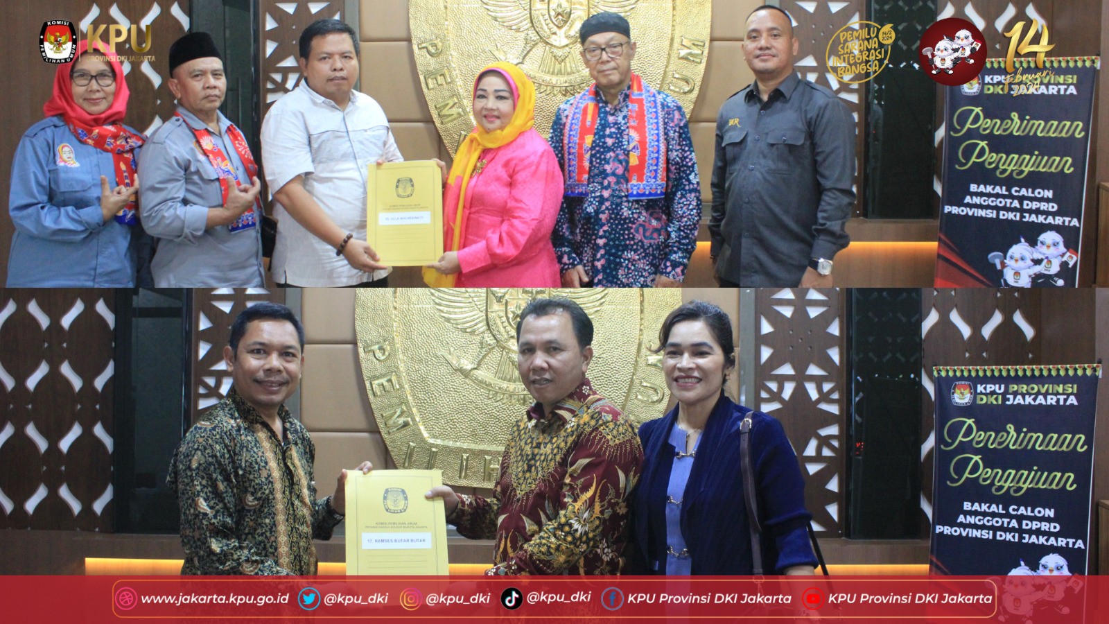 KPU JAKARTA - Penerimaan Pendaftaran Calon Anggota DPD Provinsi DKI Jakarta