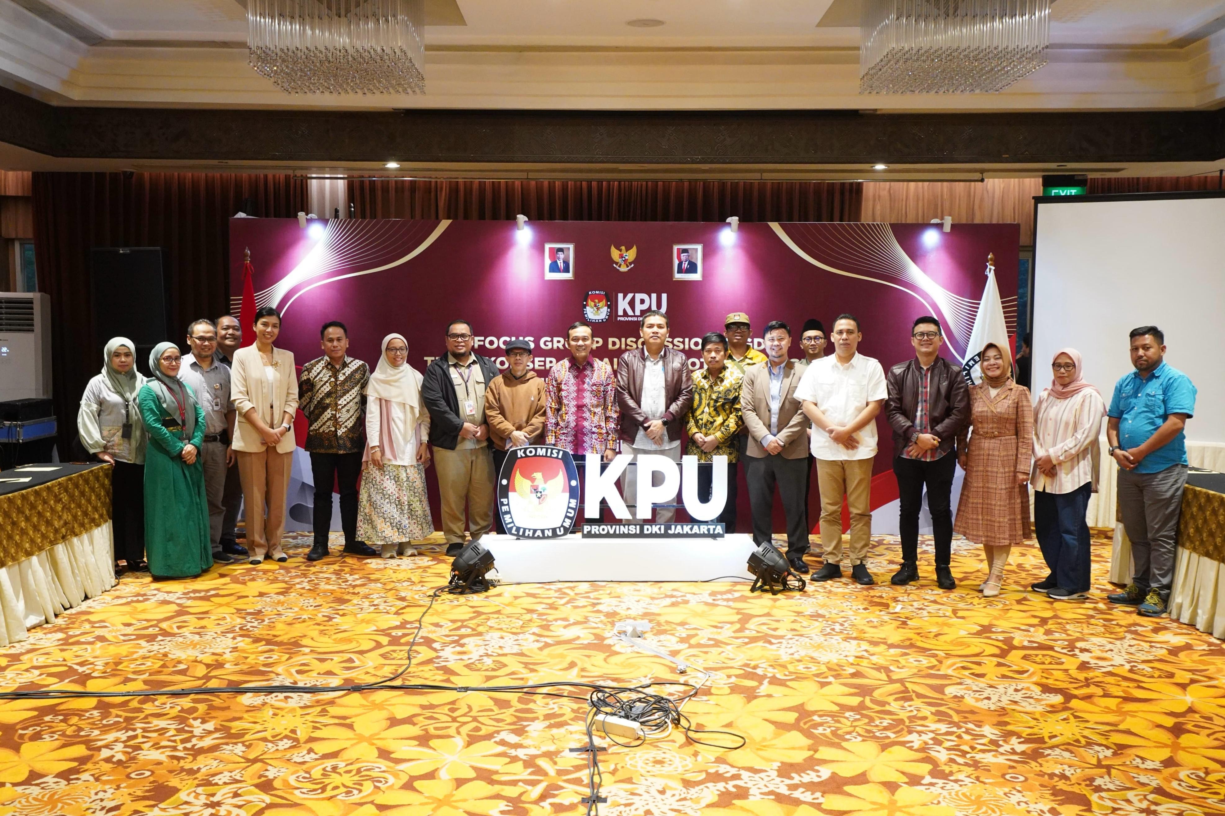 KPU JAKARTA - KPU DKI Jakarta Gelar Focus Group Discussion (FGD) Tema, Konsep, Desain Maskot dan ...