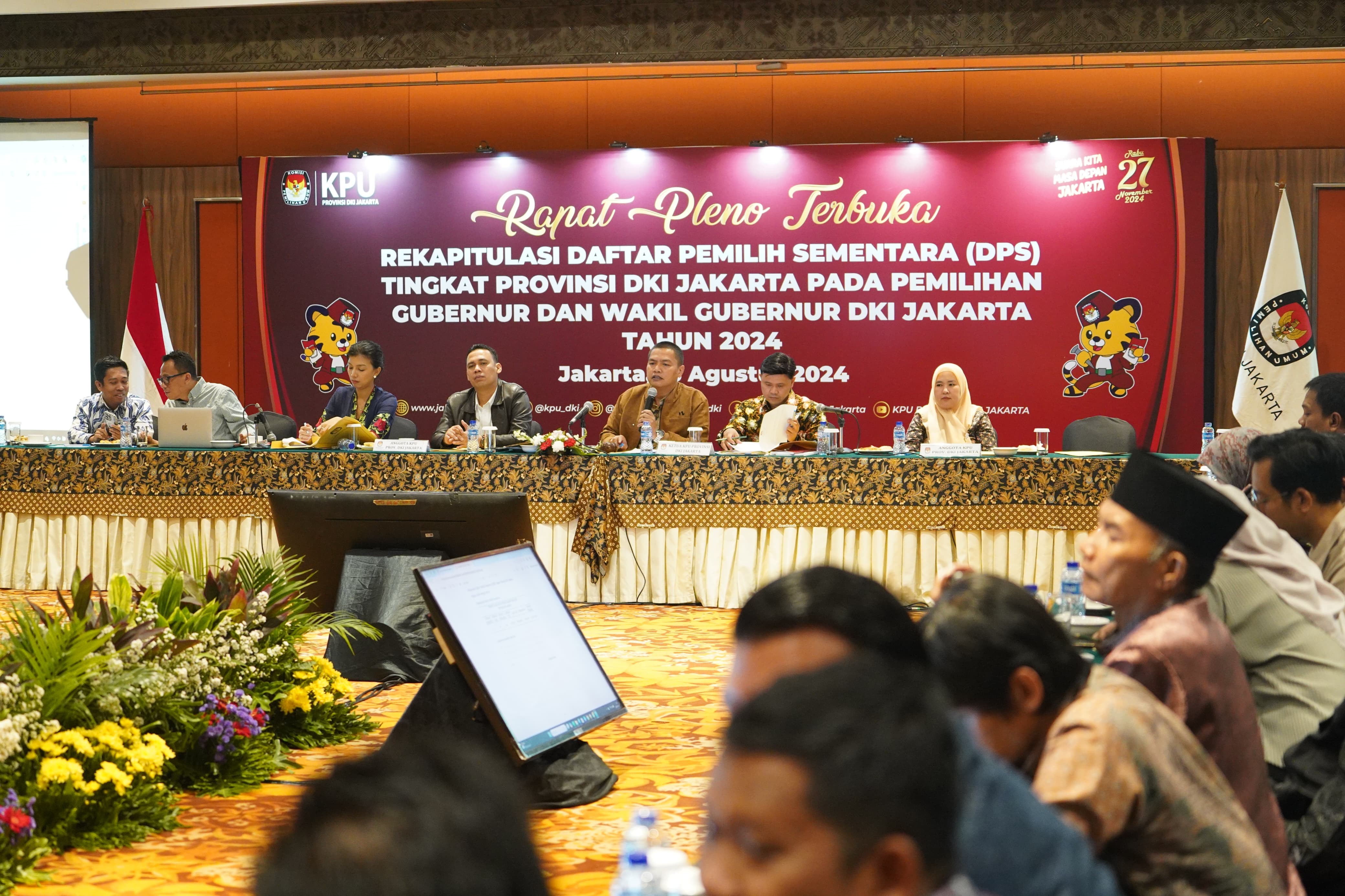 KPU JAKARTA - KPU DKI JAKARTA UMUMKAN DAFTAR PEMILIH SEMENTARA