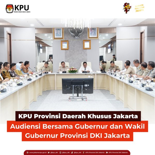 KPU JAKARTA - KPU Provinsi Daerah Khusus Jakarta Audiensi Bersama ...